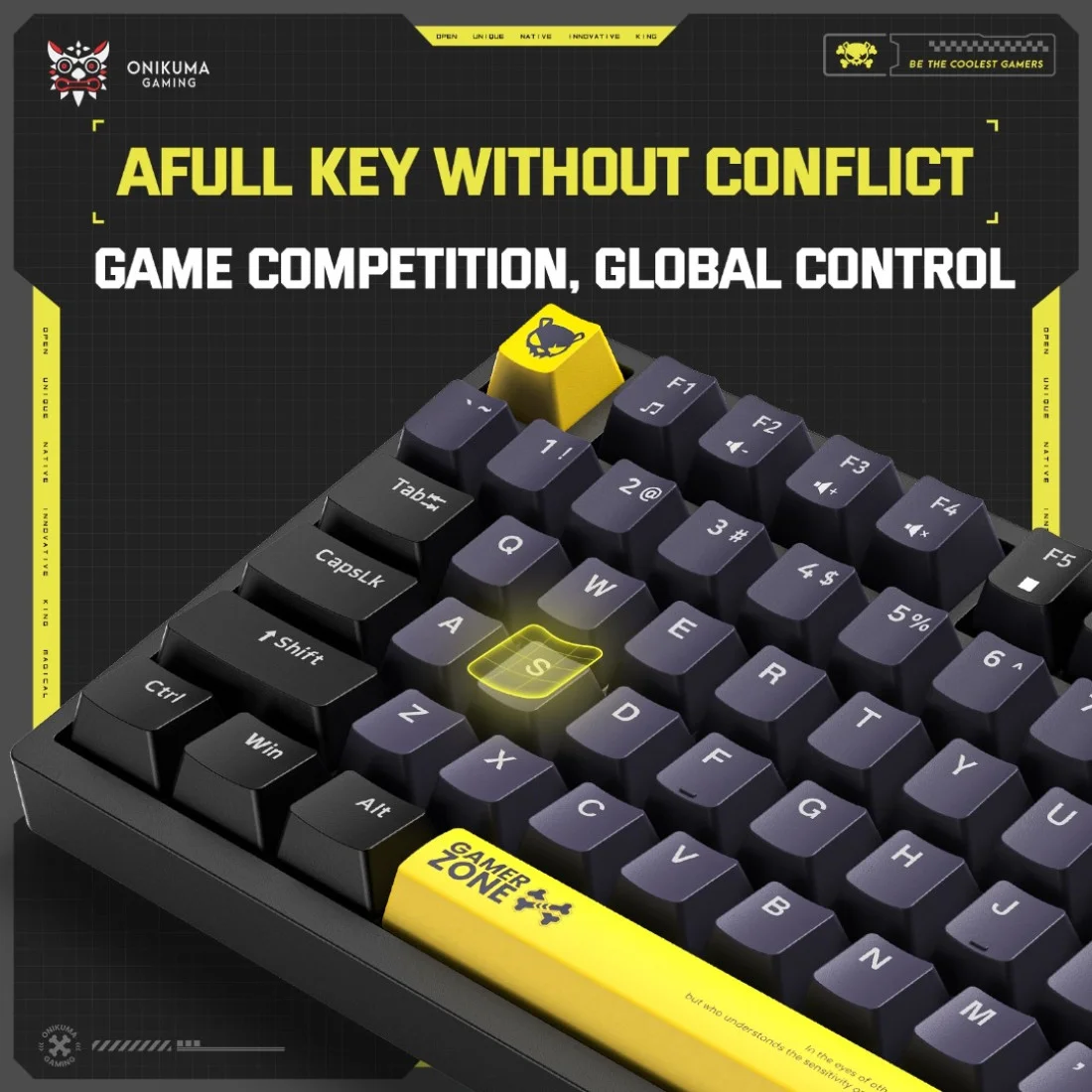 Onikuma G58 RGB Hot-Swappable Gaming Mechanical Keyboard - Aristo Computers